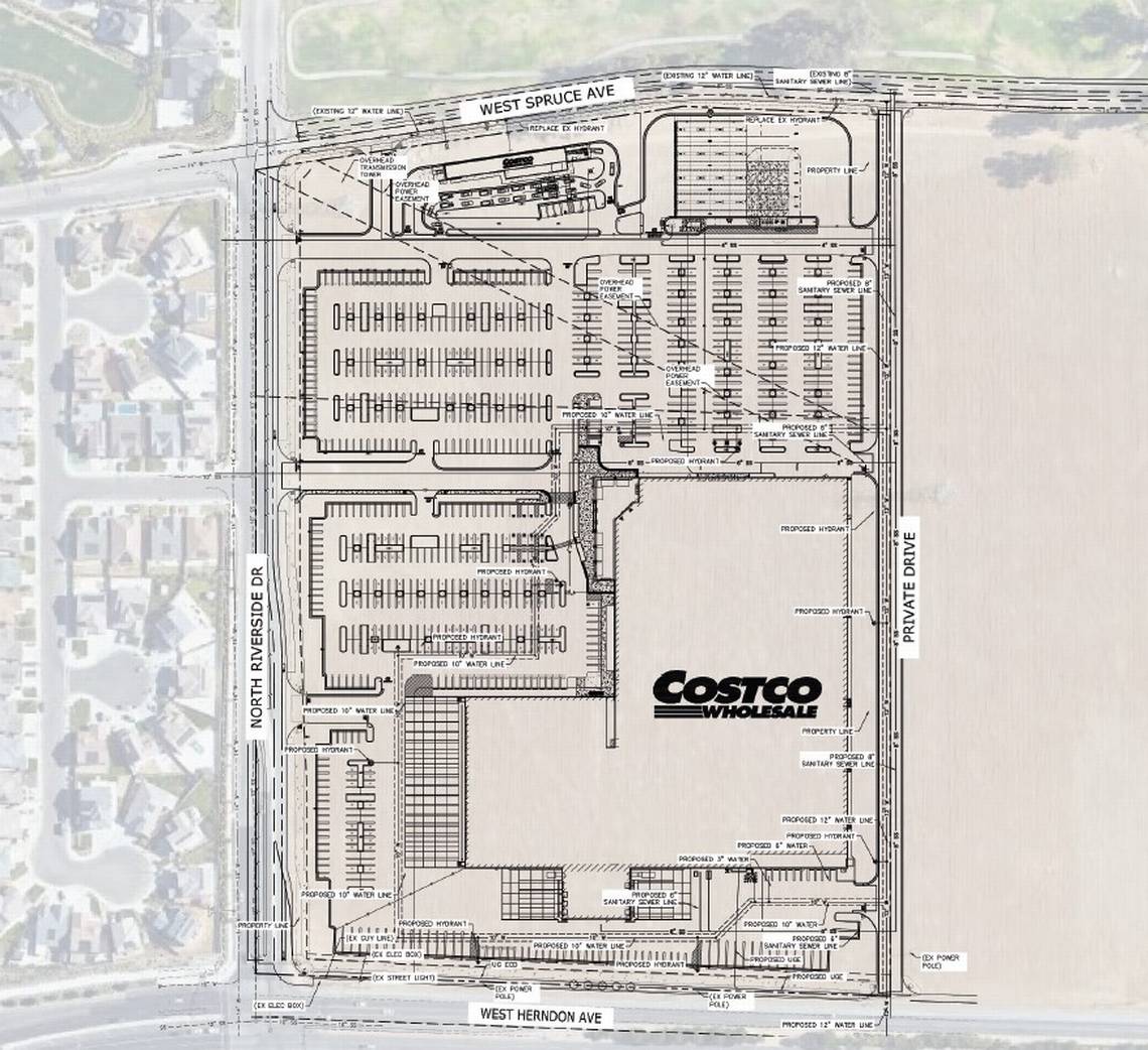 Costco site plan | The Village in Tulare